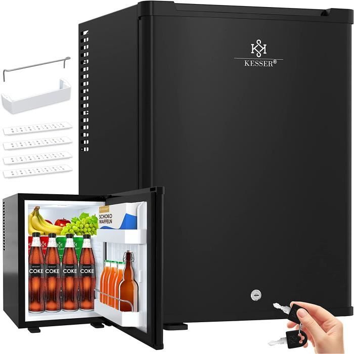 ® Mini réfrigérateur avec Serrure, Mini Bar de 40 l, Silencieux, 22 DB ...