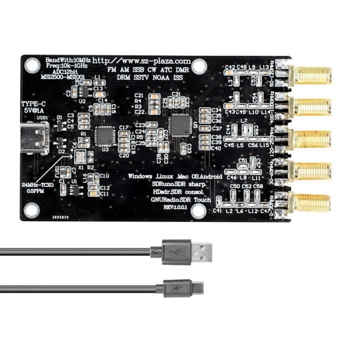 Récepteur SDR - Msi - RSP1 Msi2500 - Bluetooth - USB Type-C - 10KHz ...