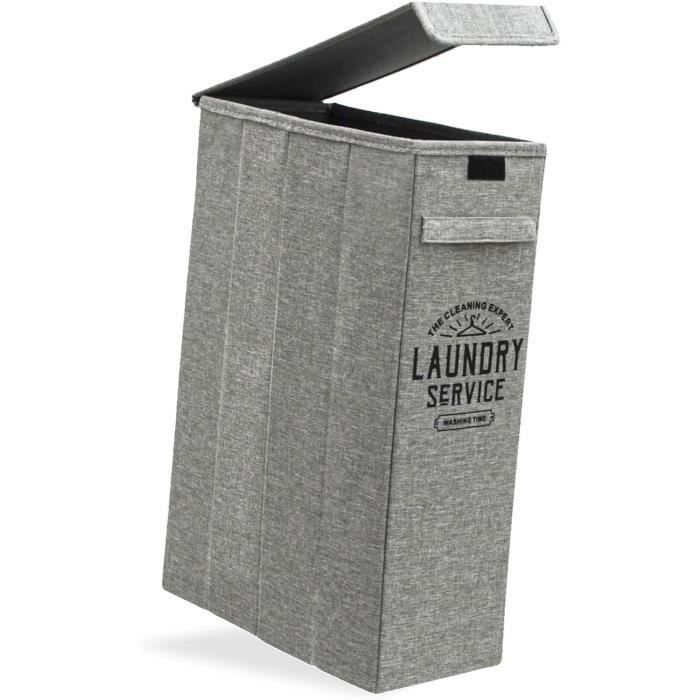 20 Cm Étroit : Panier À Linge Avec Couvercle - 50L Cadre Stable ...