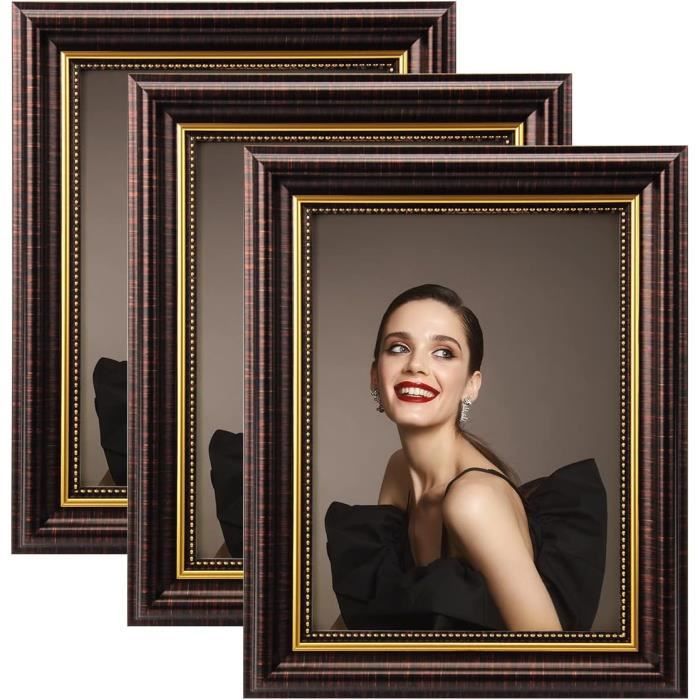 Rétro Style 10 X 15 Cm Cadres Photo Muraux Et À Chevalet Lot De 3 Porte ...