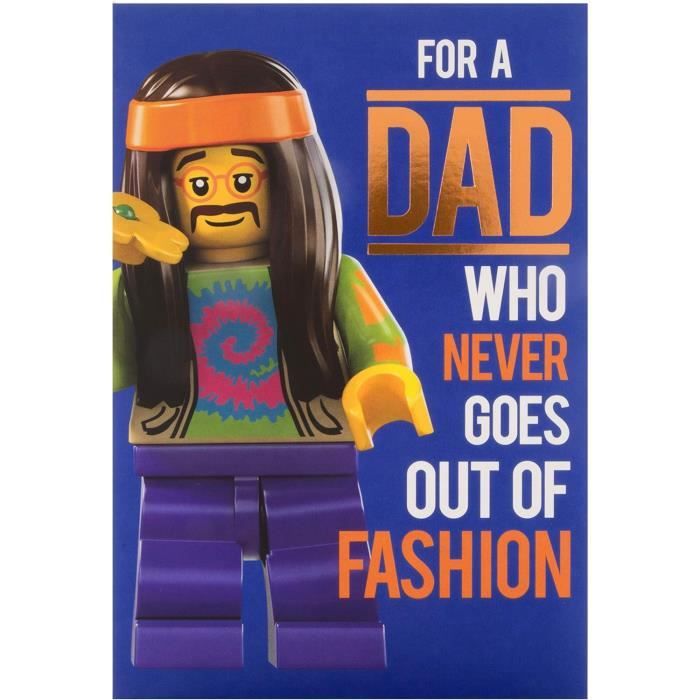 Carte D'Anniversaire Pour Papa Personnage Lego[u4106] - Cdiscount Beaux ...