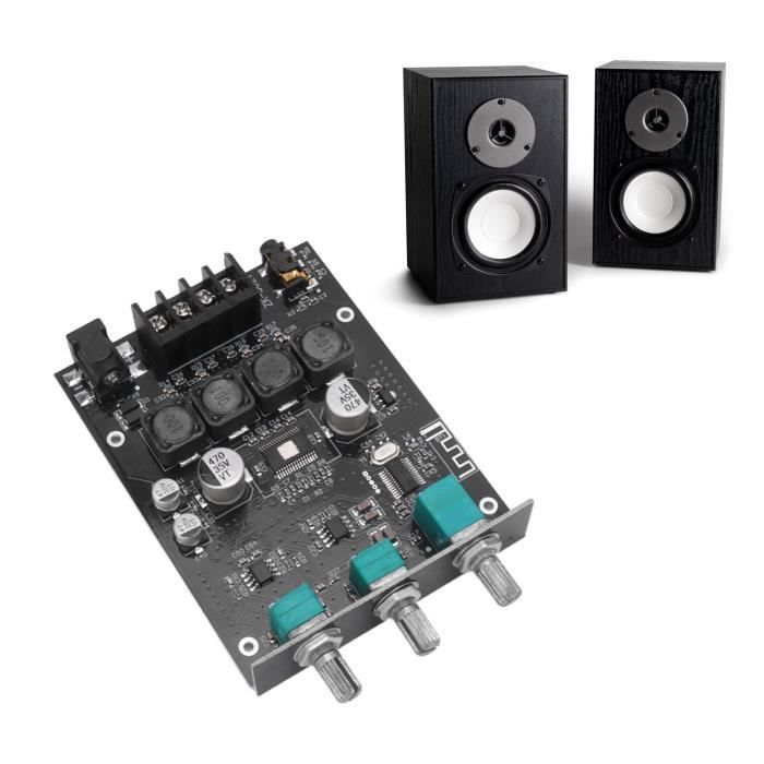 Module d'amplificateur audio Bluetooth 5.0 tweeter Bass Control Power ...