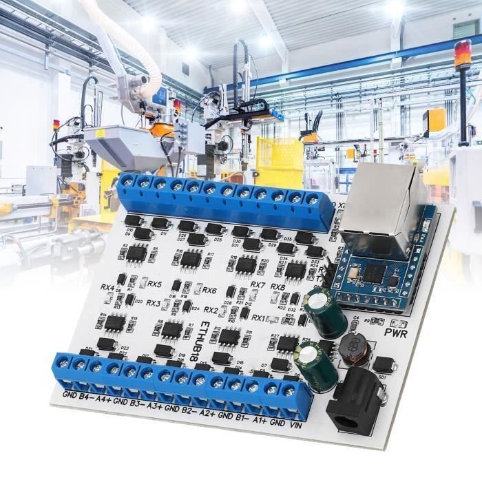 SKY-module de concentrateur RJ45 vers 8 RS485 Convertisseur de outillage electrique Module ...