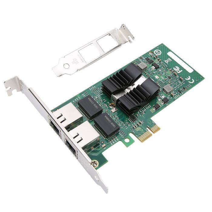 GOTOTOP carte réseau PCI-E Pour INTEL 82576-T2 Gigabit PCI-e carte ...