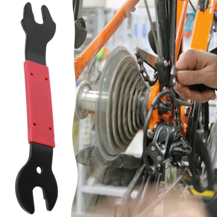 Clé à cône de moyeu de vélo clé à pédale de vélo en acier au carbone ...