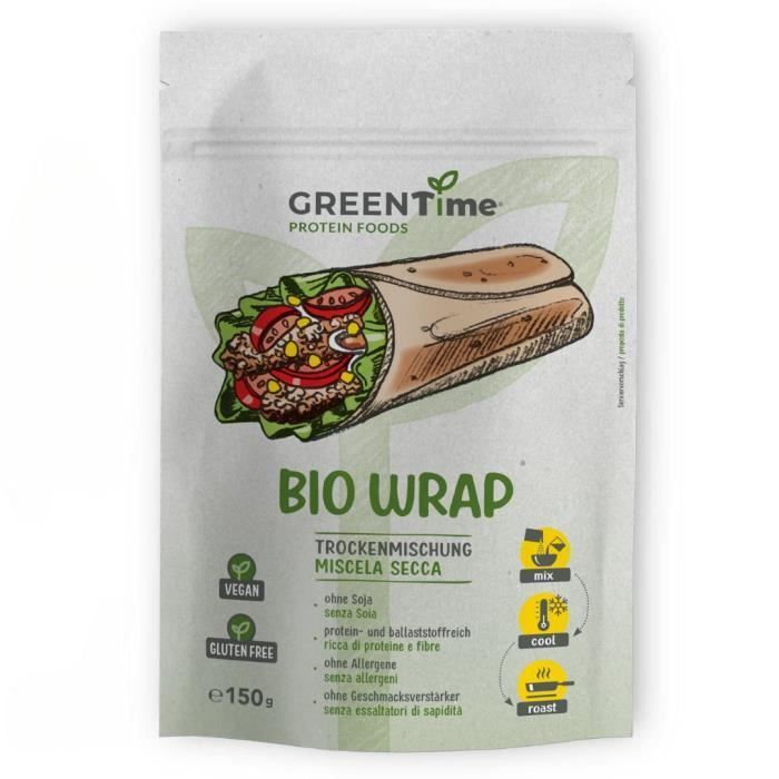 GREENTime Bio Wrap (150 g) - Garniture biologique pour wraps de légumes ...