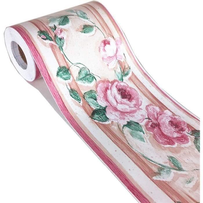 Frise Murale Adhesive - HAOPYOU - Motif Floral - 10 cm de Largeur ...