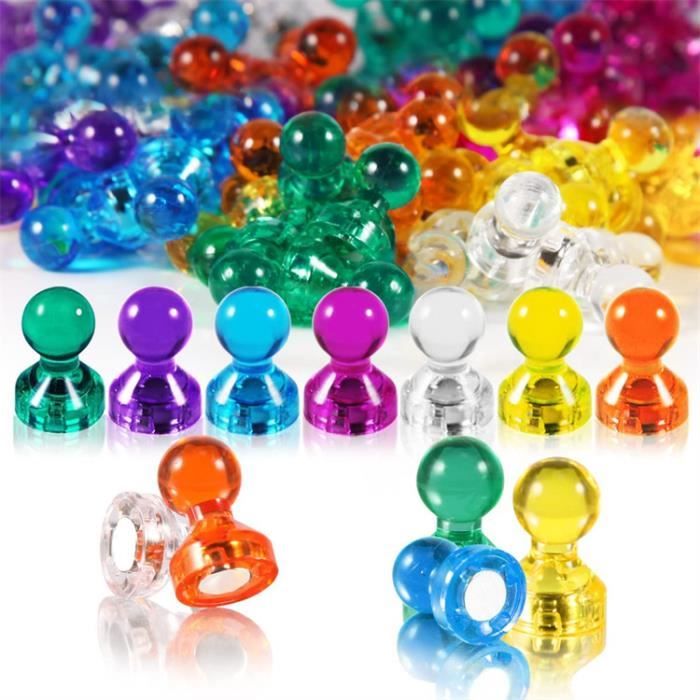 Aimants Push Pin - LX - 50 Pièces - Colorés - Mini - Métal - Cdiscount ...