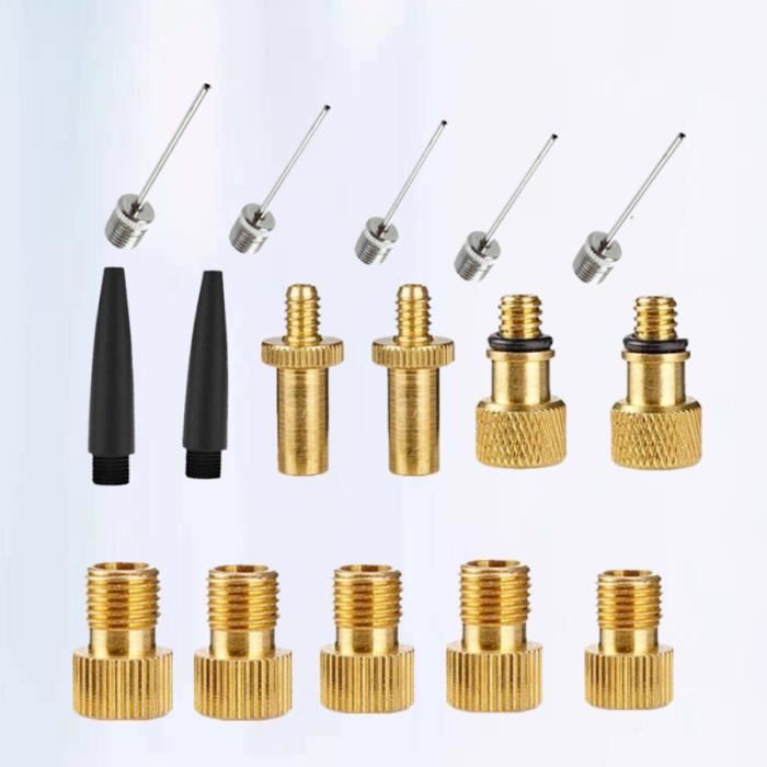 1 Set / 16pcs Inflator Adapter Bike Car Kit Accessory Gadget Supplies ...