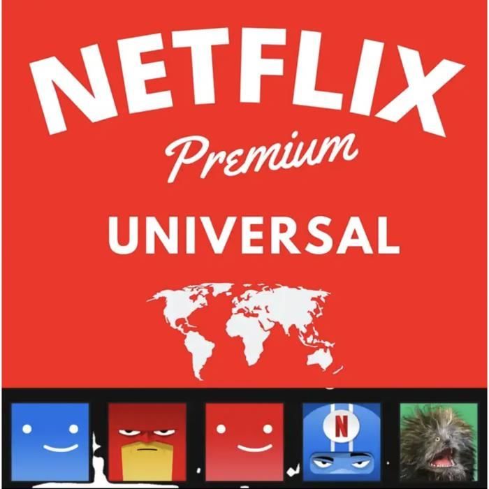 Abonnement Netflix Ultra HD 1 Ecran 12 Mois avec Garantie, Livraison ...