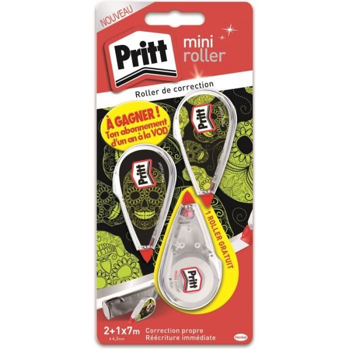 PRITT Lot de 3 mini rollers de correction - Cdiscount Beaux-Arts et ...