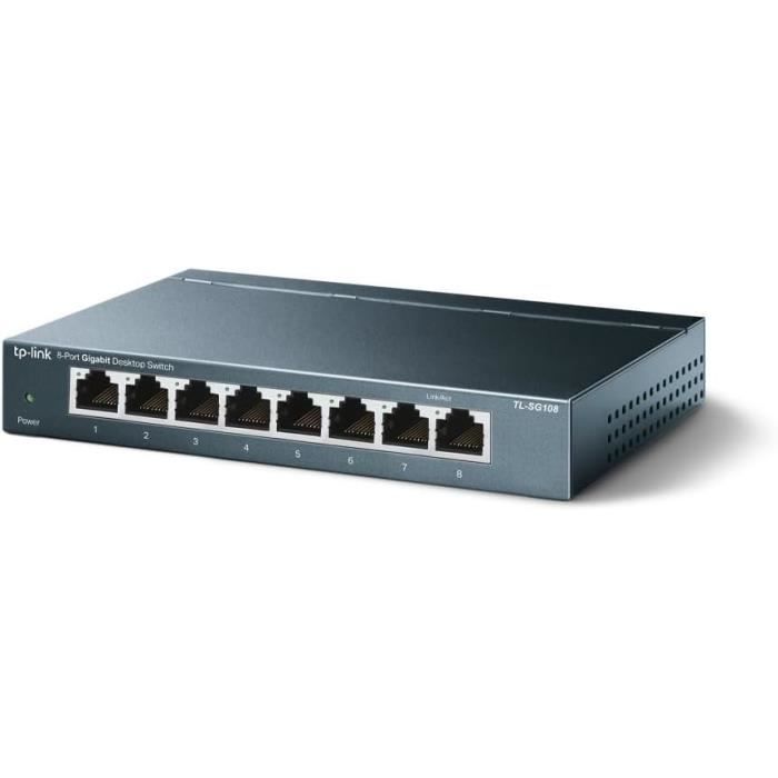 Tl-Sg108 Switch Ethernet 8 Ports Gigabit Hub Rj45 Metallique 10-100 ...