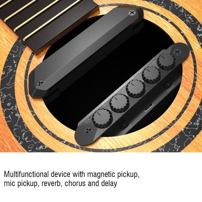 Sonew Micro guitare Micro de Guitare, Micro de Résonance R2 avec ...