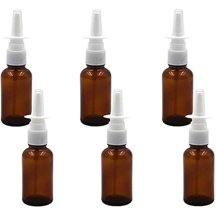 Lot de 6 flacons de spray nasal vides en verre de 10 ml - Pour le ...