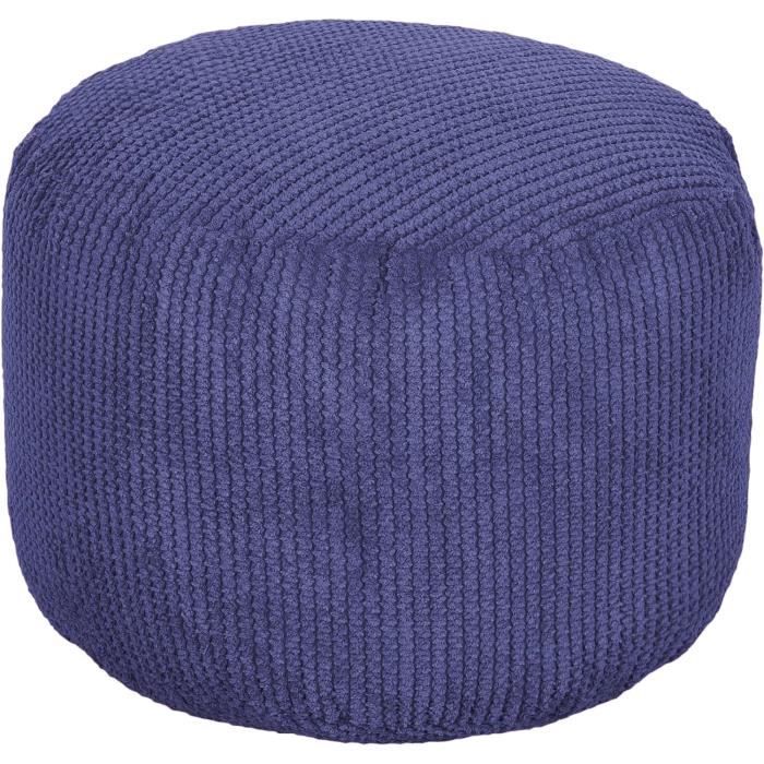 Loft 25 – Pouf rond à texture bulles, repose-jambes d'intérieur pour ...
