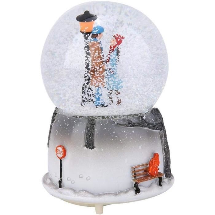 Château dans le ciel boule à neige musicale alimentée par batterie ...
