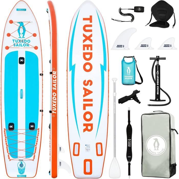 Tuxedo Sailor Stand Up Paddle Planche de Surf Sup Gonflable Complet ...