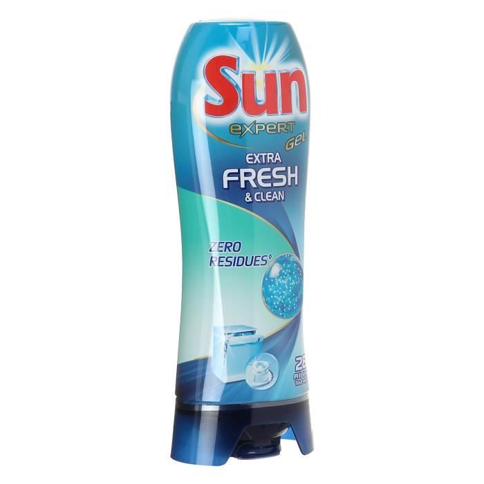 SUN EXPERT Gel Lave-vaisselle Extra Fresh & Clean - 28 Lavages ...