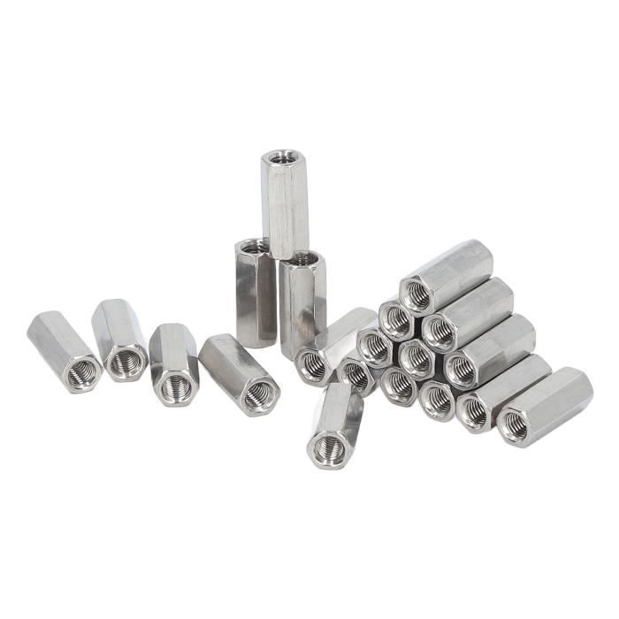 TMISHION écrou d'accouplement hexagonal M5 crou D'accouplement, 20 ... TMISHION écrou d'accouplement hexagonal M5 crou D'accouplement, 20 ...