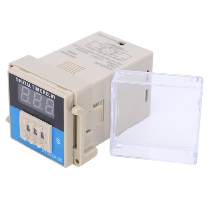 TMISHION Relais de retard ATS48A‑20‑3D Relais de Temps Affichage ...