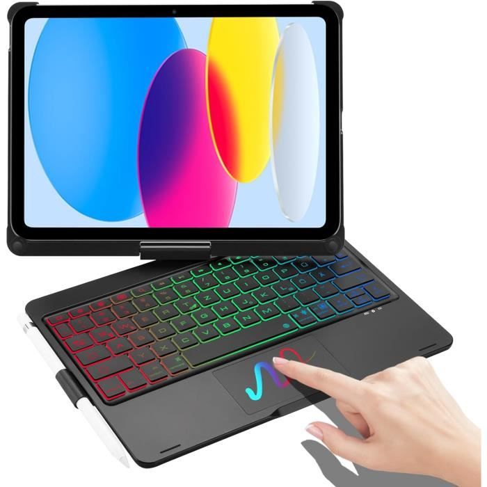 Étui Clavier Avec Pavé Tactile Pour Ipad 10Ème Génération (10,9", 2022 ...