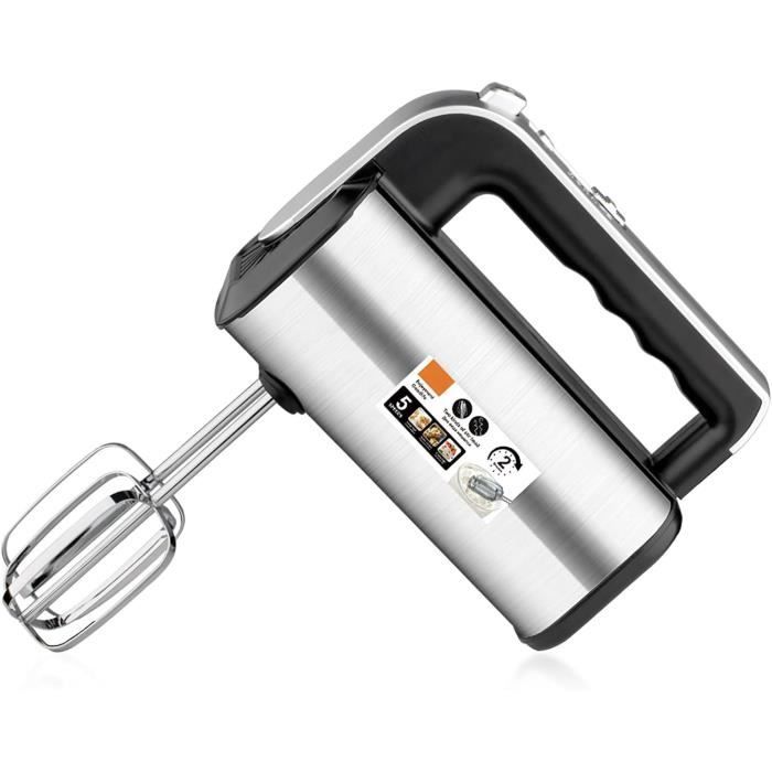 Batteur à main électrique portable à 5 vitesses en acier inoxydable 650 ...