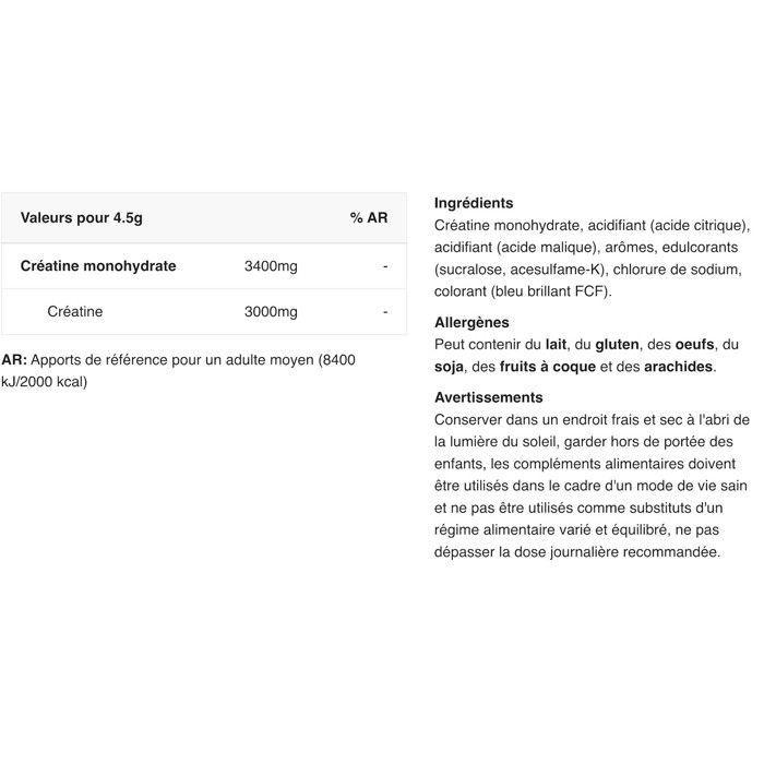Créatine monohydrate Optimum Nutrition - Micronised Creatine Powder ...