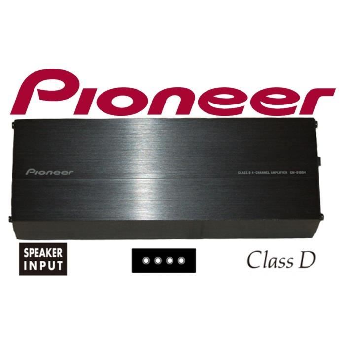 PIONEER GM-D1004 Amplificateur 4 x 100 W - Cdiscount Auto