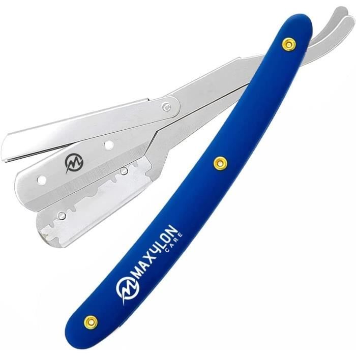 Rasoir À Barbe Par Rasoir De Barbier Avec 10 Lames Doubles Coupe Choux ...