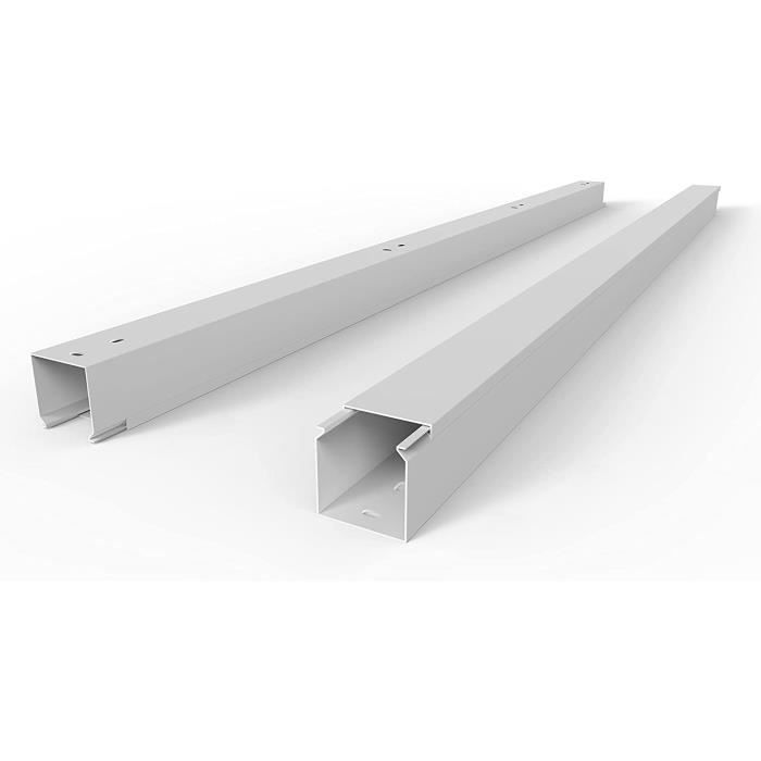 SCOS Smartcosat SCOSKK86 Goulotte de cable en PVC à Visser Blanc 20 m x ...