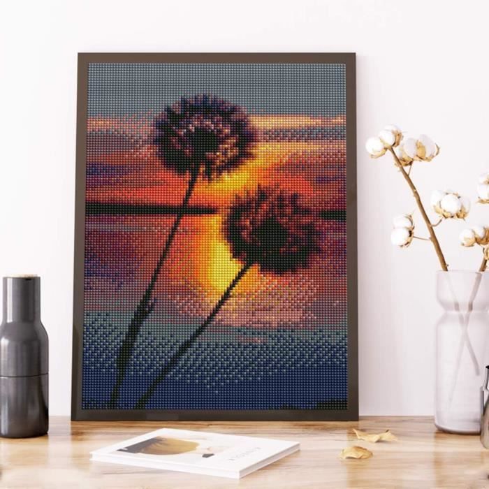 Diy 5D Square Diamond Painting Kit De Peinture Diamant Carré Pissenlit ...