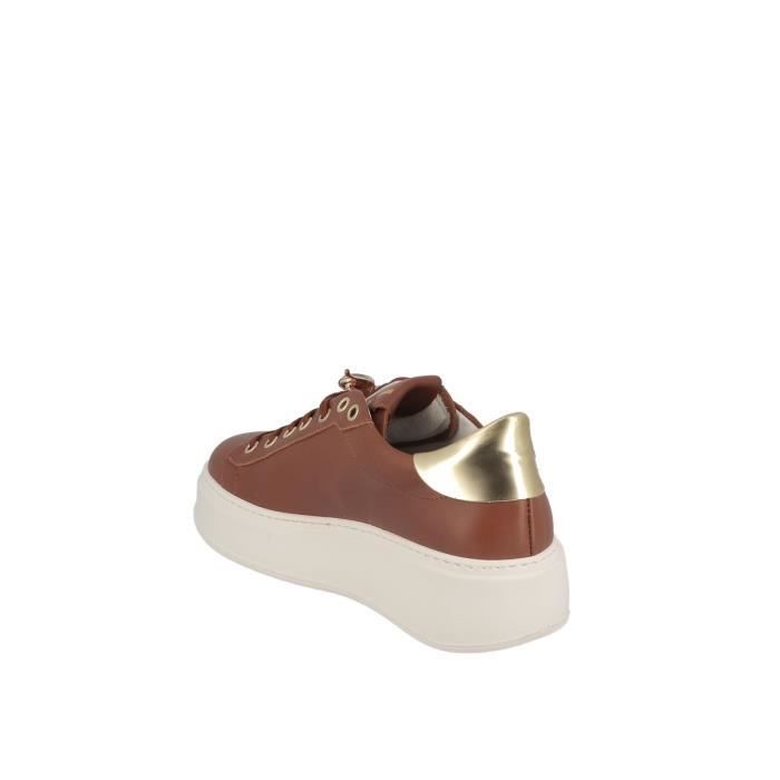Basket plateforme avec bijoux Chocolat Marron - Cdiscount Chaussures