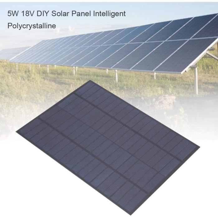 Kit De Panneau Solaire, 5W 18V Bricolage Panneau Solaire Silicium ...