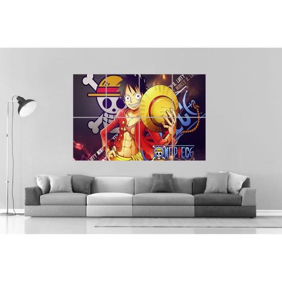ONE PIECE Wall Art Poster Grand format A0 Large Print - Cdiscount Maison
