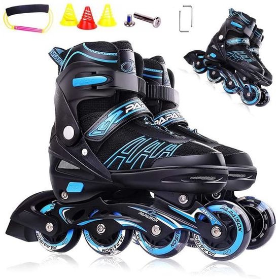 Patin à roues alignées enfants garons filles taille ajustable 33-44 ...