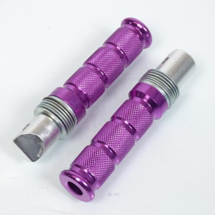 Paire repose cale pied passager aluminium violet pour moto Honda 500 CB ...