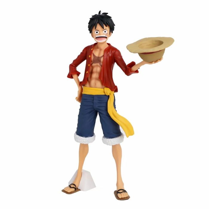 11" One Piece Standing Luffy Figure Toy for Desk Decor Kids Gifts with ...