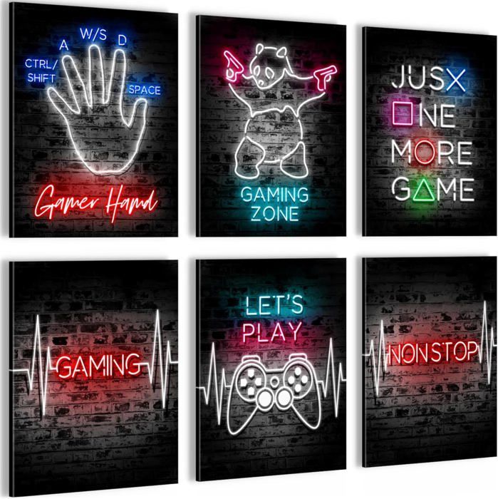 Tableau Mural Gamer,Gaming Poster,Affiche Decoration Murale Gamer ...