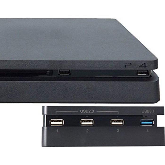 Hub USB pour PS4 Slim, adaptateur de station de charge USB 4 ports (1 ...