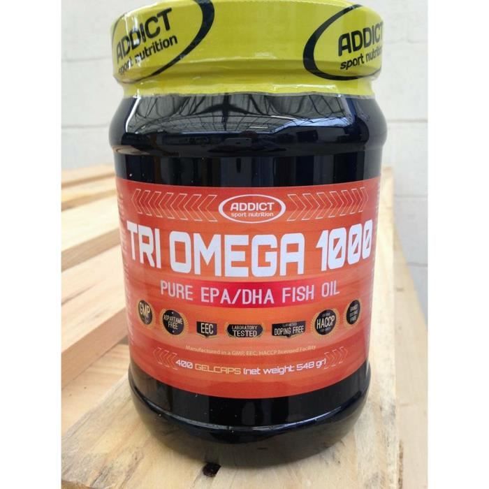 Tri Omega 3 (400Caps) Addict - Cdiscount Santé - Mieux vivre