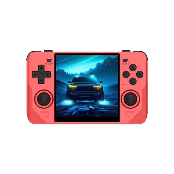 80G - Rouge - Console de jeu vidéo rétro portable, JELOS Syestem, Wi-Fi ...