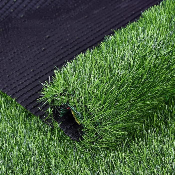 Gazon Artificiel épais Faux Gazon Réaliste Intérieur Extérieur Jardin Pelouse Paysage Patio ...