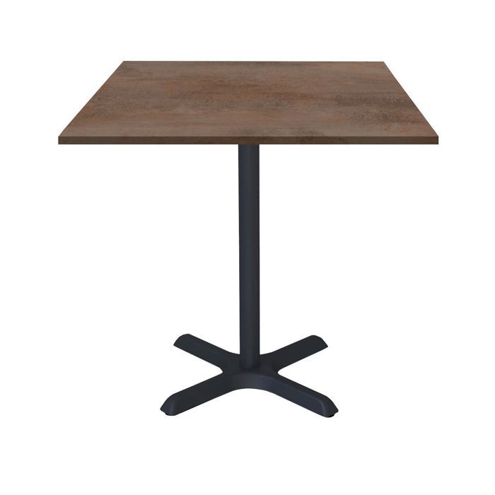 Table 70 x 70 cm - modèle Dina bronze oxydé - Cdiscount Maison