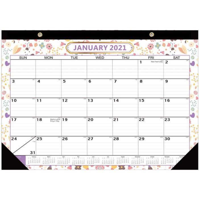 Calendrier 2021 - Calendrier Mural mensuel avec Date Julienne, Papier ...
