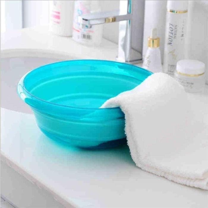 Pliable Bassine Bassin de Lavage Transparent Pliable Lavabo Récipient ...