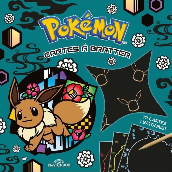 Dragon D'Or - Pokemon Cartes à gratter Wagara Pochette avec 10 cartes à ...