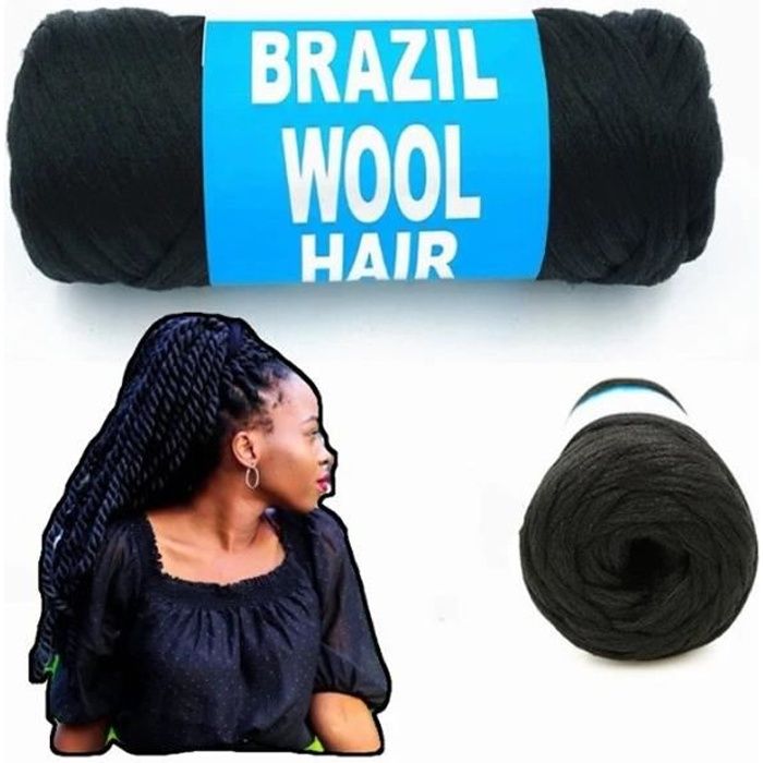 Cheveux en laine brésilienne fibre synthétique ignifuge Cheveux Mèches ...