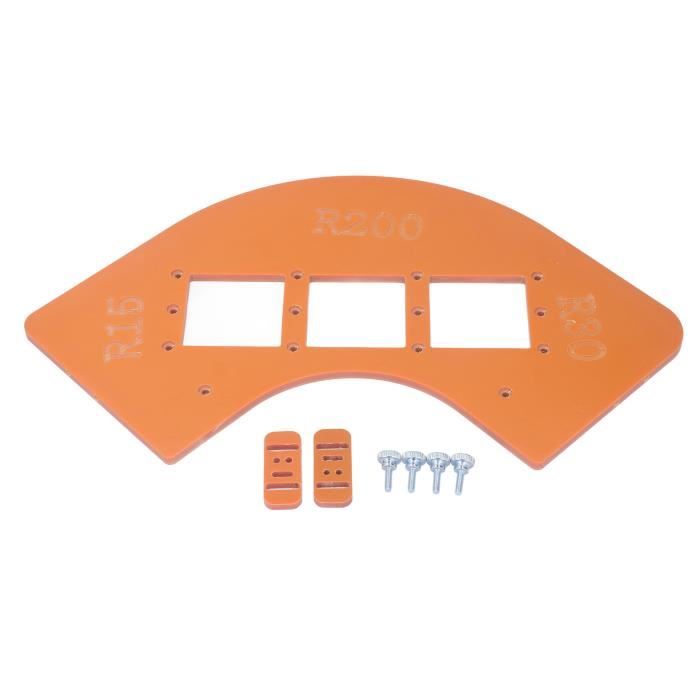 Gabarit de routeur à rayon pour coins arrondis - FDIT - R15, R30, R100 ...