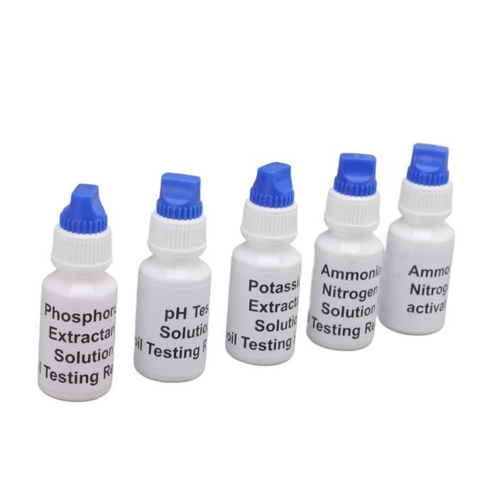 GOTOTOP Solution d'analyse du PH du sol Solution liquide d'essai de sol ...