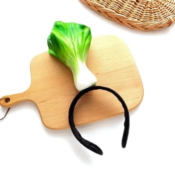 Chapeau-bob,Bandeau de cheveux simulant l'échalote,fruit,légume,sauna ...
